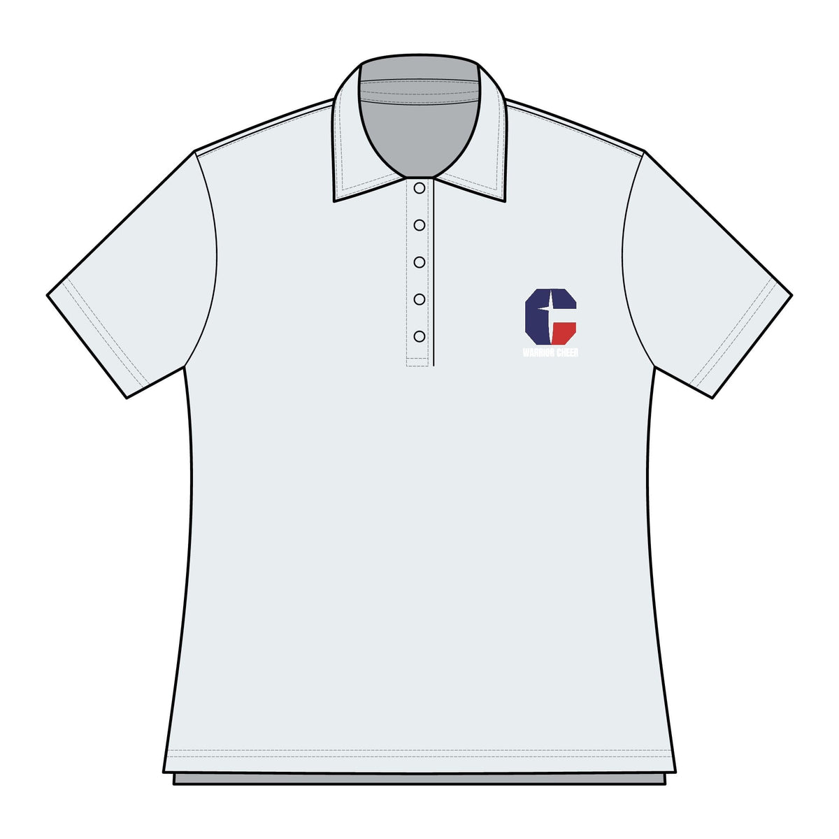 CYS Embroidered Warriors Cheer Ladies Travis Mathew Oceanside Polo ...