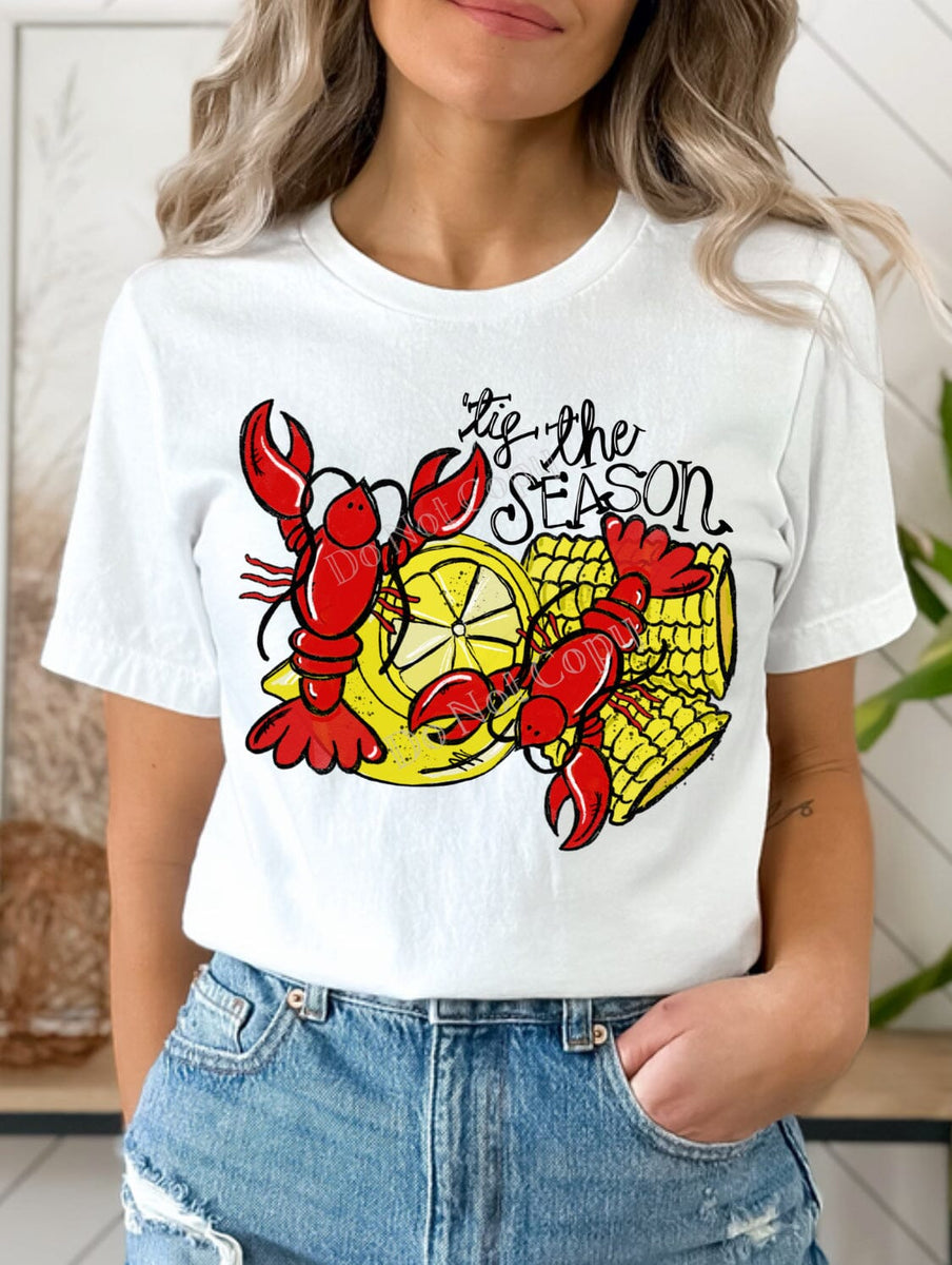 Tis The Season Crawfish and Corn DTF Transfer (325 HOT PEEL) – The ...