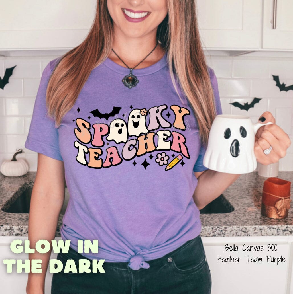 RTS Spooky Teacher | Glow In The Dark Clear Film Screen Print Transfer ...