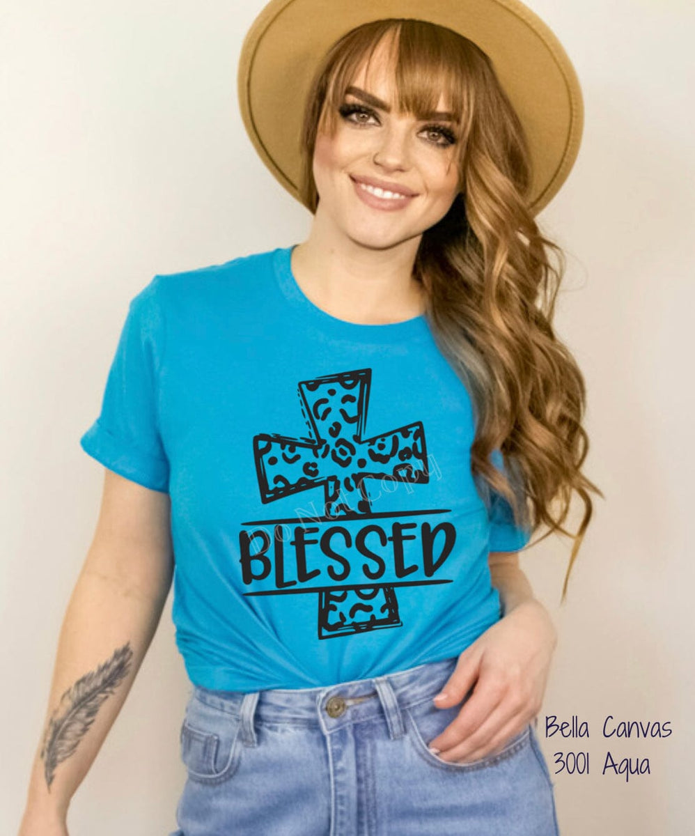 RTS Screen Print Transfer | Blessed Leopard Cross – The Creative ...